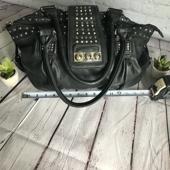 MG Collection | Bags | Womens Black Handbag Large With Rhinestones ...